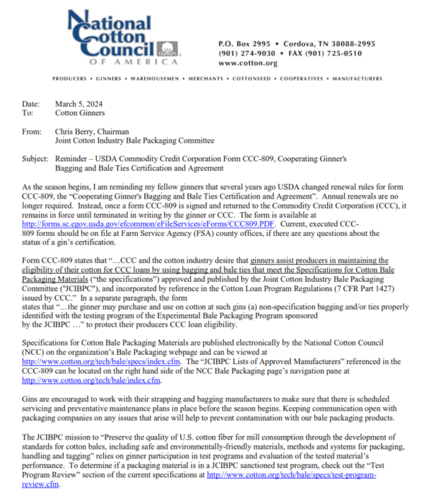 CCC-809 Reminder to Gins - TCGA Home Page